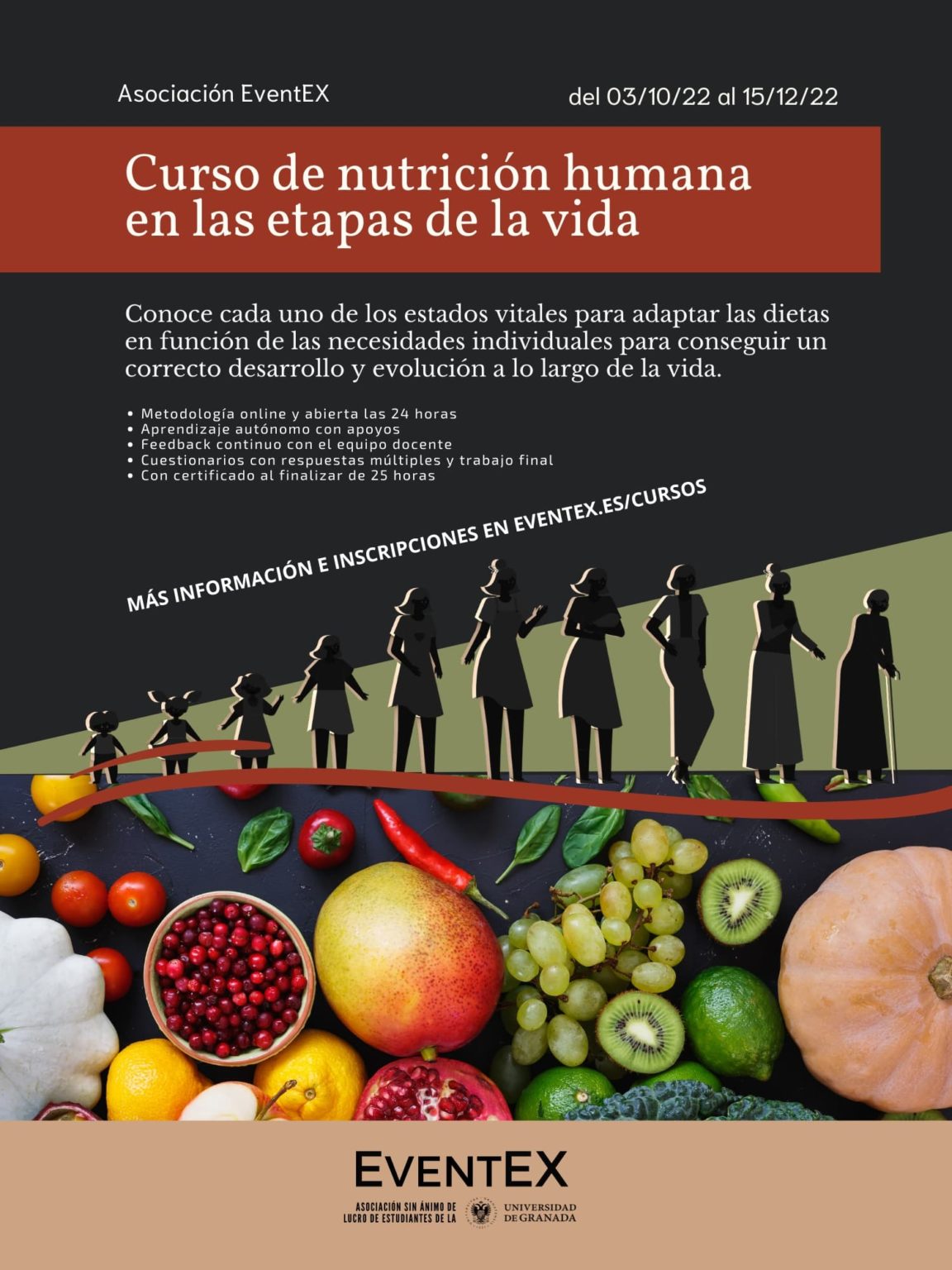Curso de Nutrición Humana en las Etapas de la Vida (oct-dic 2022) - EventEX